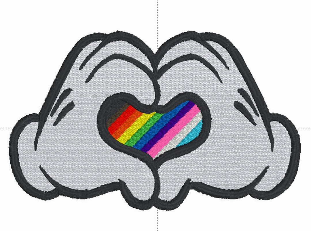 Pride Mickey Embroidery Design File - Etsy