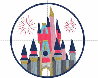 Castle Inspired Machine Embroidery Design. Best Day Ever - Etsy