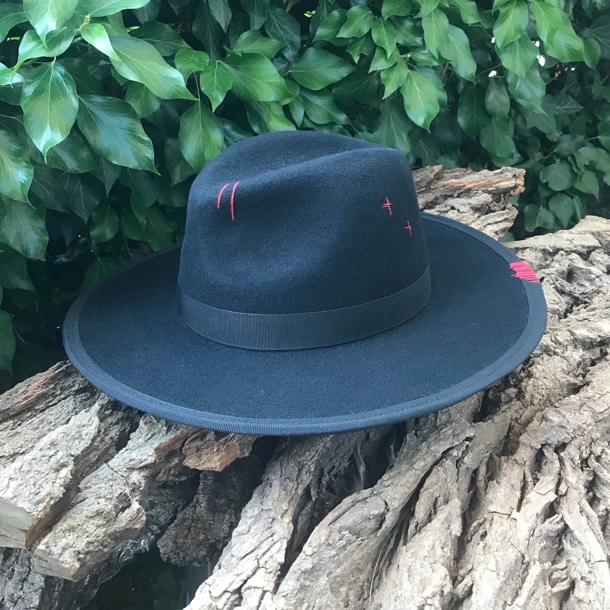 Santa Muerte Fedora Hat - Etsy