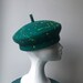 Handmade Wool Felt Beret With Neon Accents, Unique Art Hat (56-57.5 Cm ...
