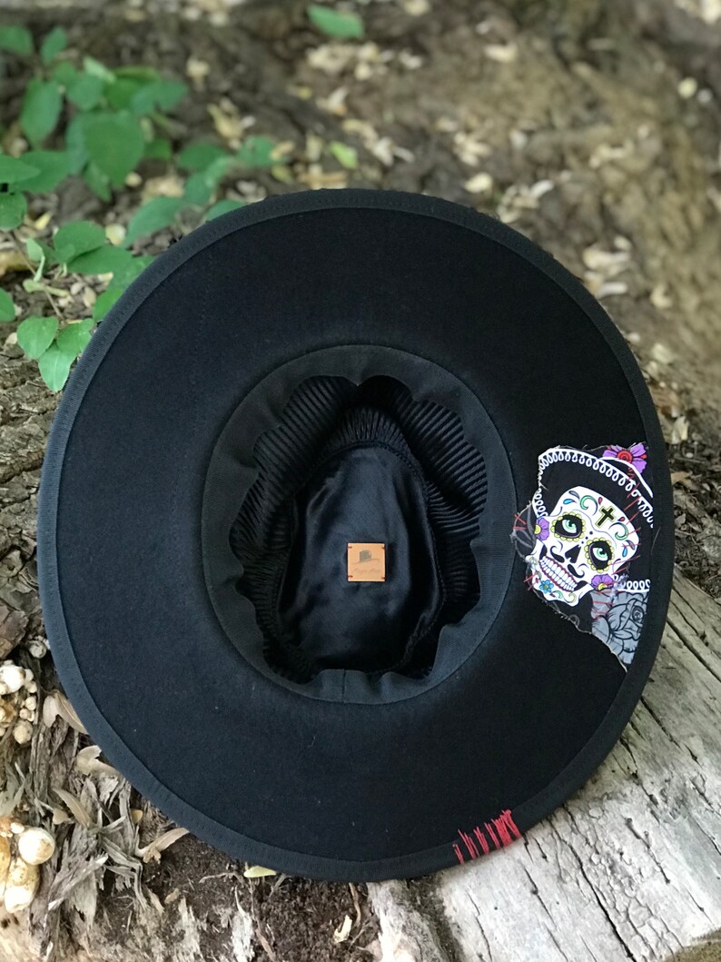 Santa Muerte Fedora Hat - Etsy