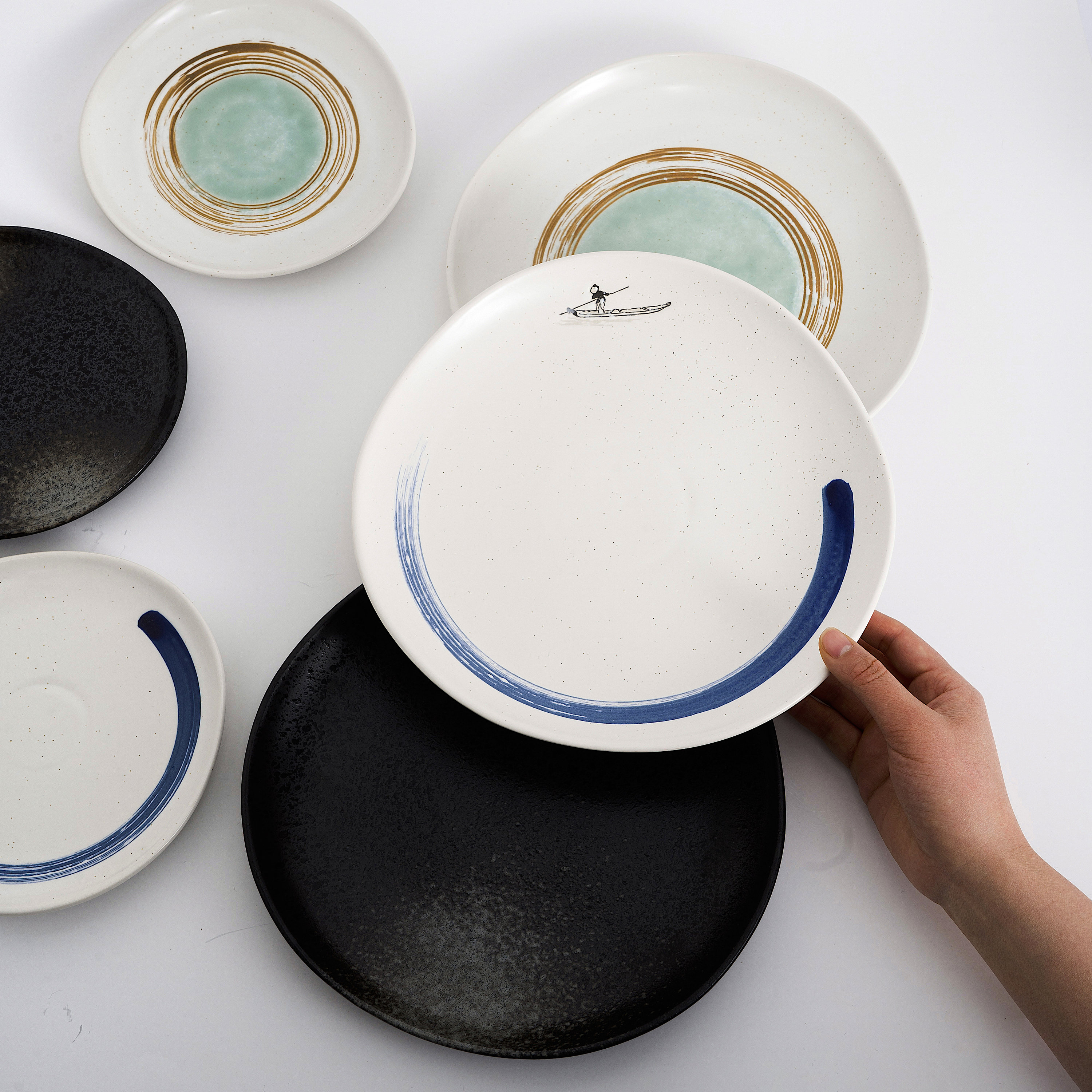 Irregular Shape Ceramic Dinner Plate Pottery Handmade - Etsy