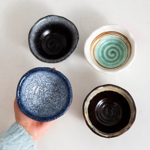 Mini Ceramic Bowls Retro Style Side Bowls Sauce Dishes Dinner Dishes ...