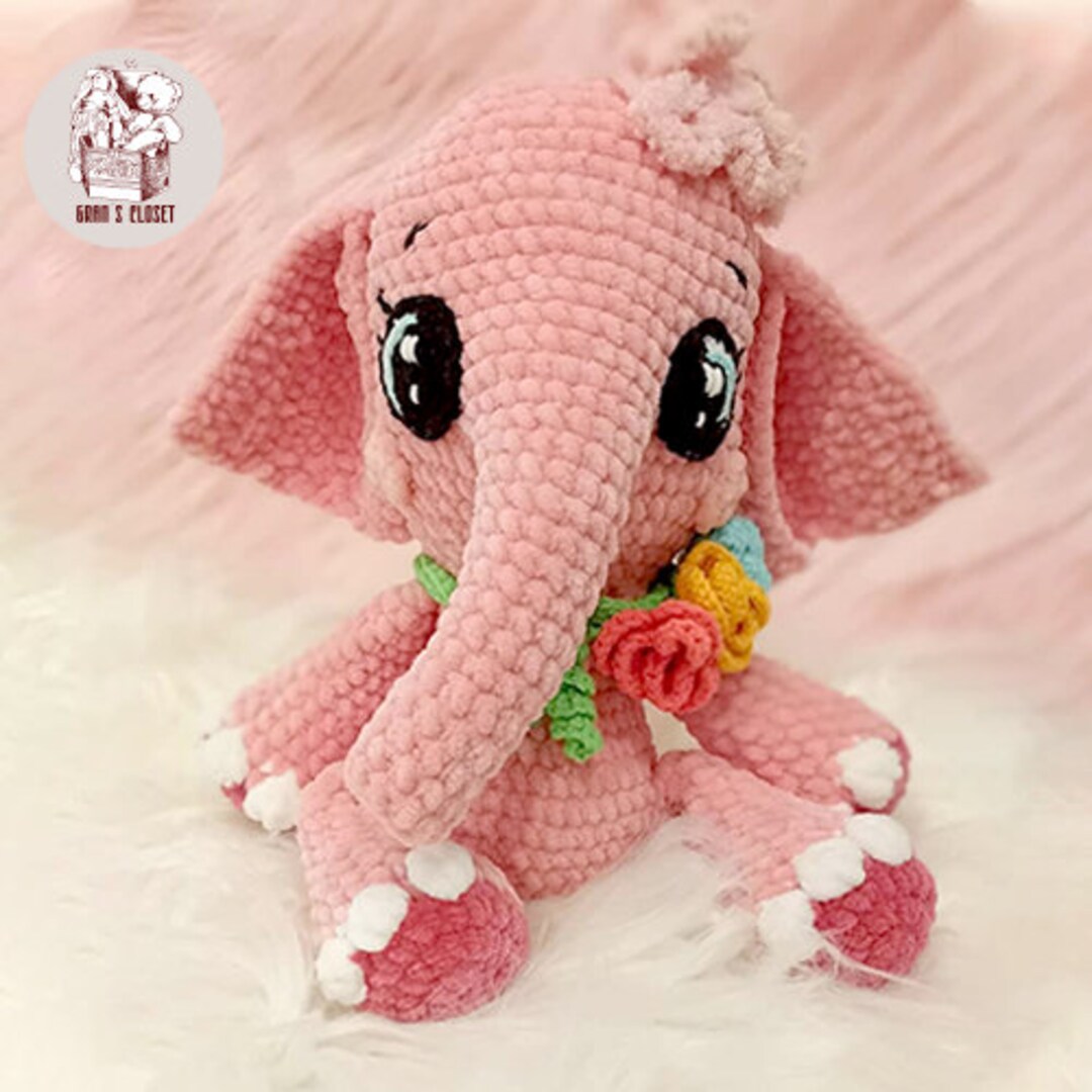 Super Soft Baby Elephant Plushie Toy - Etsy