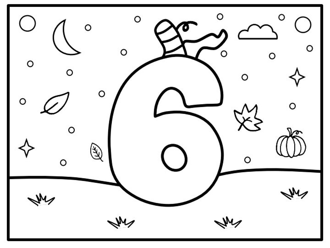 Number Coloring Pages for Kids (1-10) | Children Coloring Book ...