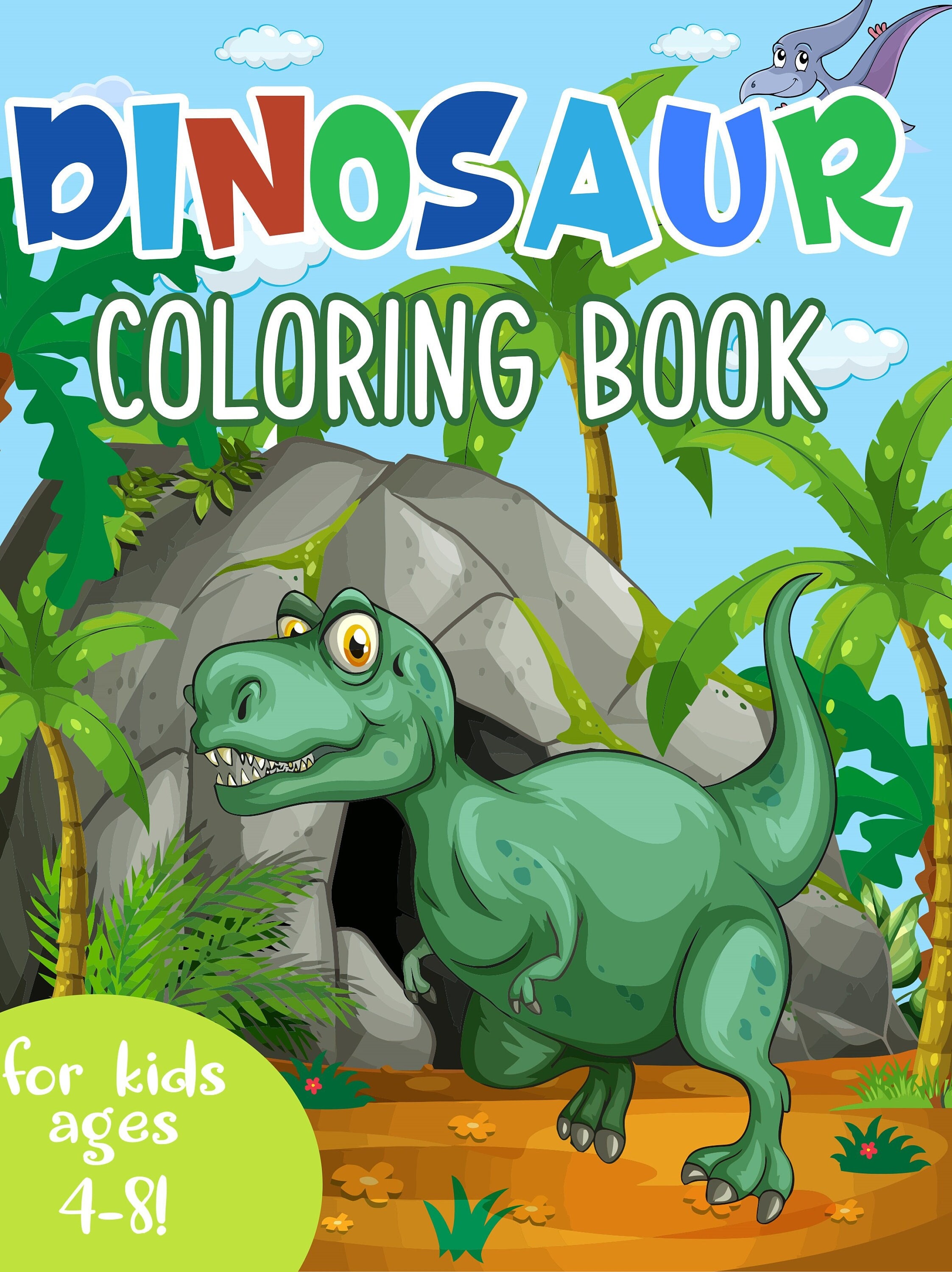 Dinosaur Coloring Book Jungle Coloring Activity Book PDF Coloring Book ...