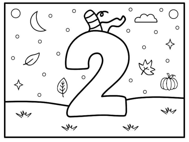 Number Coloring Pages for Kids (1-10) | Children Coloring Book ...