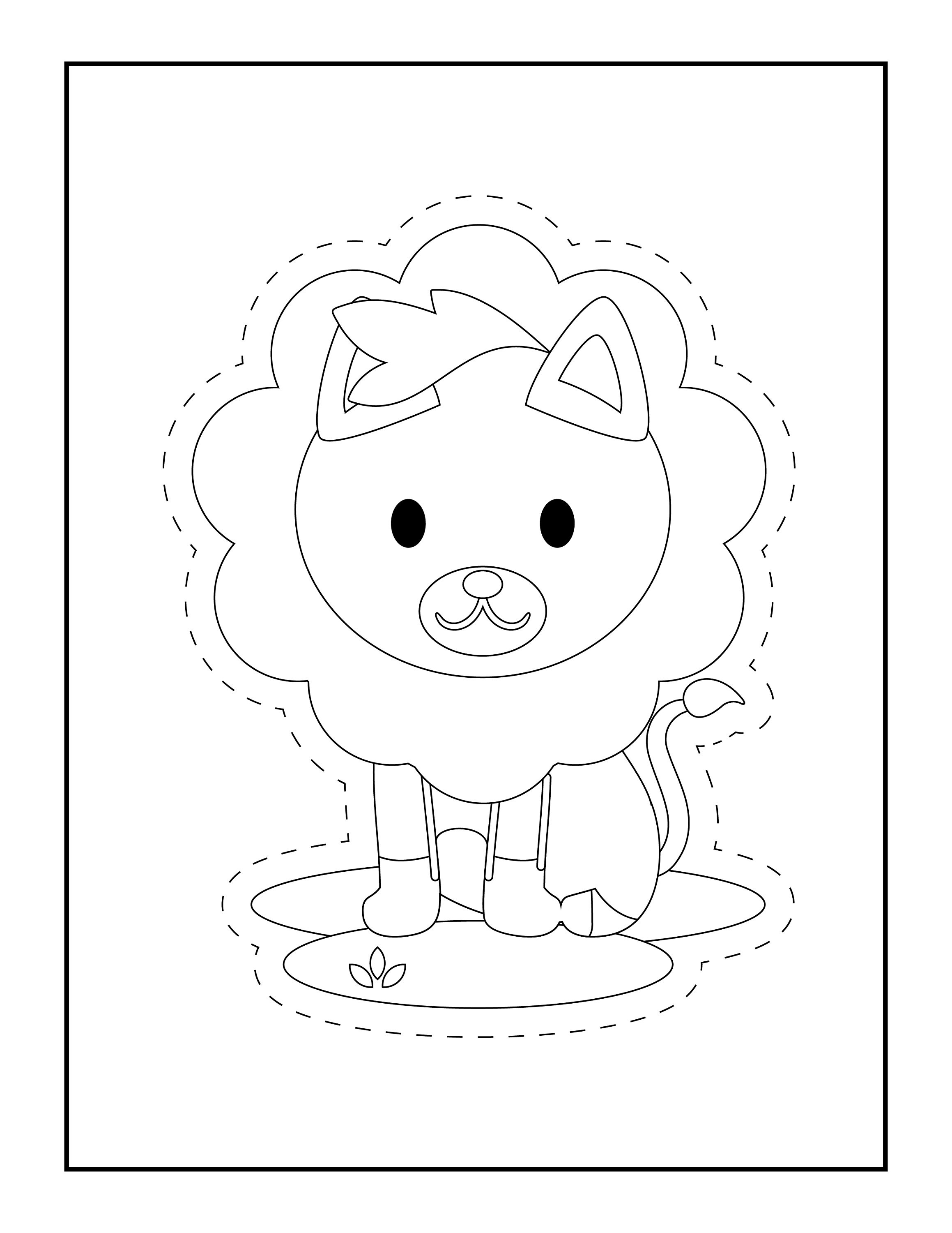 Learn to Cut Coloring Pages for Kids: 149 Page Activity Book (PDF) - Etsy
