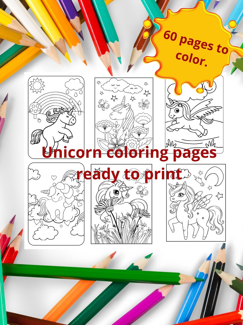 Unicorn Coloring Book for Kids | Kids Coloring Pages | Printable ...