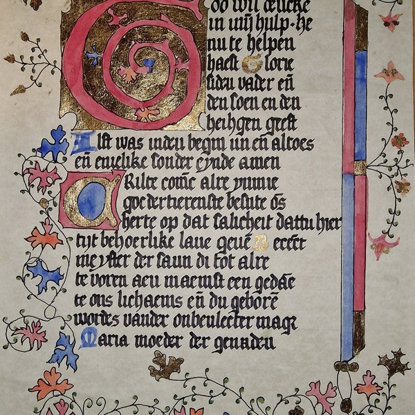 Medieval Manuscript - Etsy