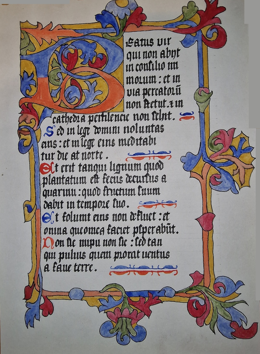 Medieval Manuscript Copy Handmade - Etsy
