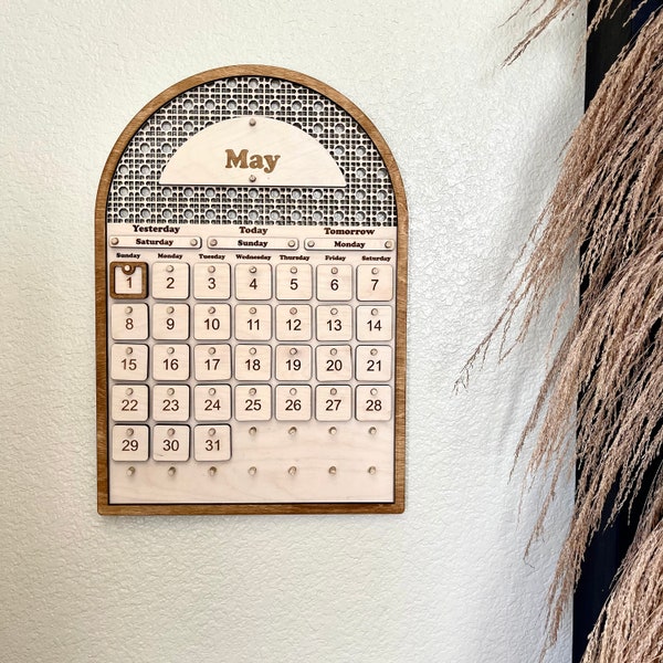 Wooden Calendar - Etsy