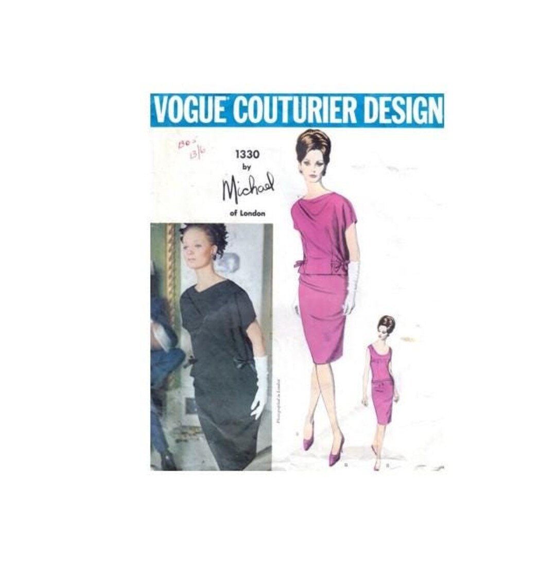 Vogue 1330 Rare Original Sewing Pattern, Vintage 1960s Michael of ...
