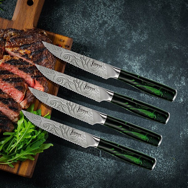 Emerald Engraved Knife - Etsy