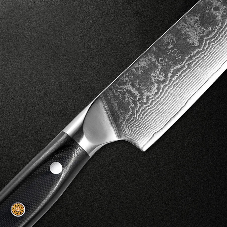 Damascus Steel Cleaver Knife Japanese Meat Cleaver Nakiri - Etsy