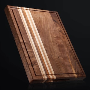 Beautifully Crafted Triple-wood Cutting Board - Dual-sided & Fully ...