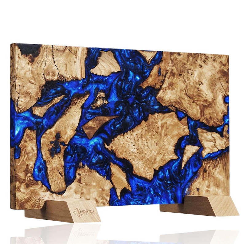 Dark Blue "tsunami " Magnetic Knife Block - Holds up to 16 Knives ...