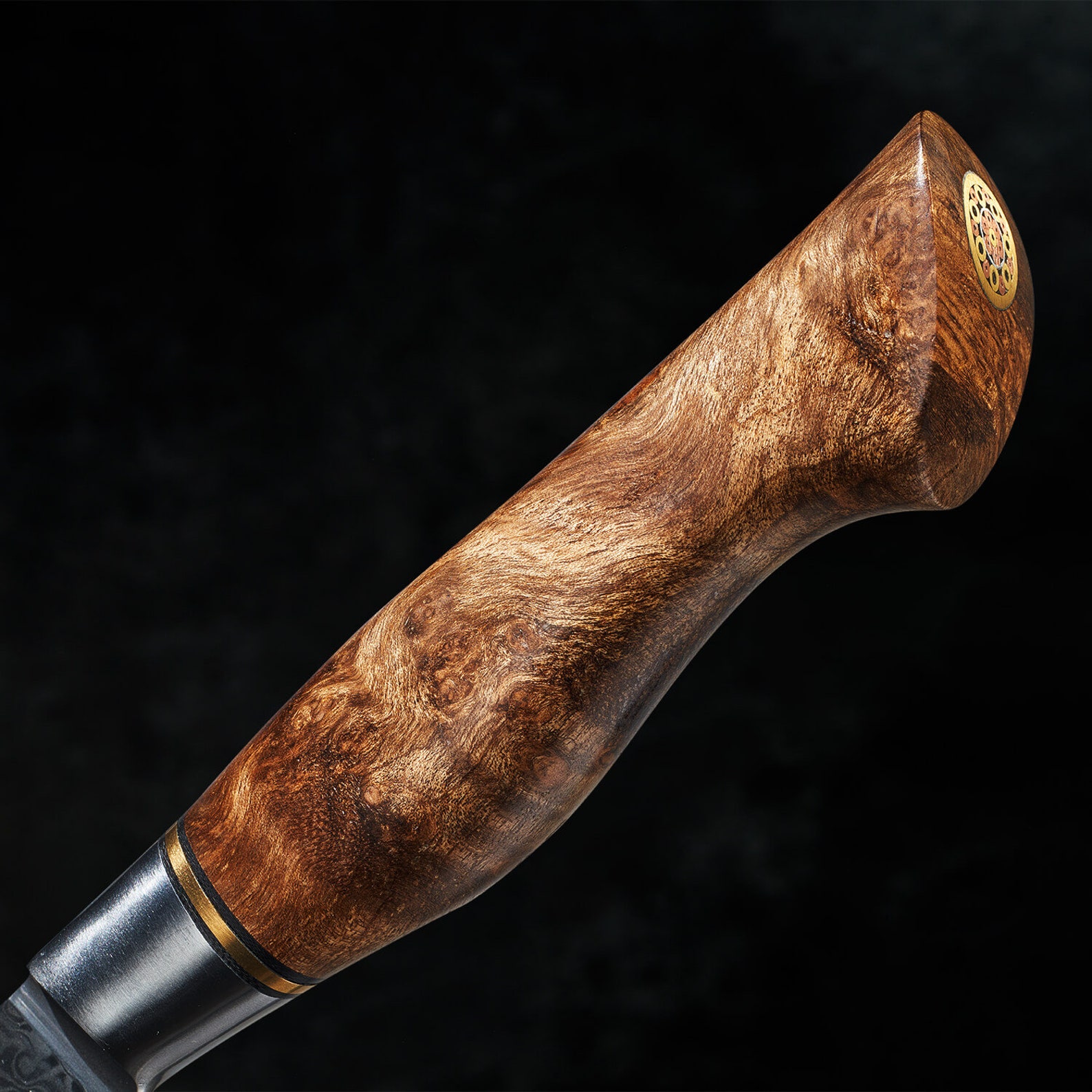7-piece Damascus Steel Kitchen Knife Set With Natural Sycamore Wood ...