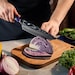 Beautifully Crafted Purple Resin Kitchen Knife Set - 8 Piece High ...