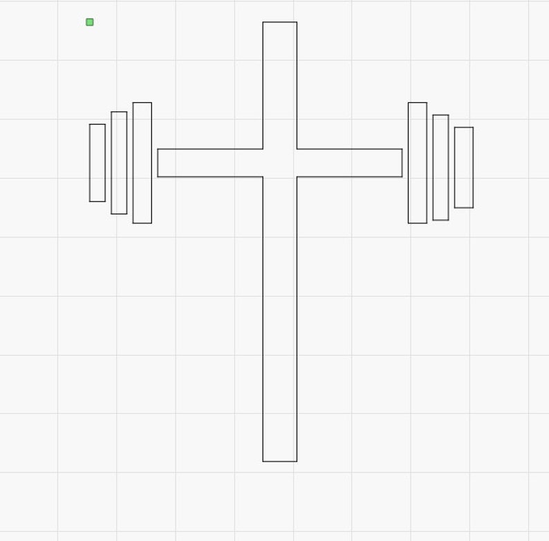 GYM Lifting Holy Cross DXF and SVG Files - Etsy