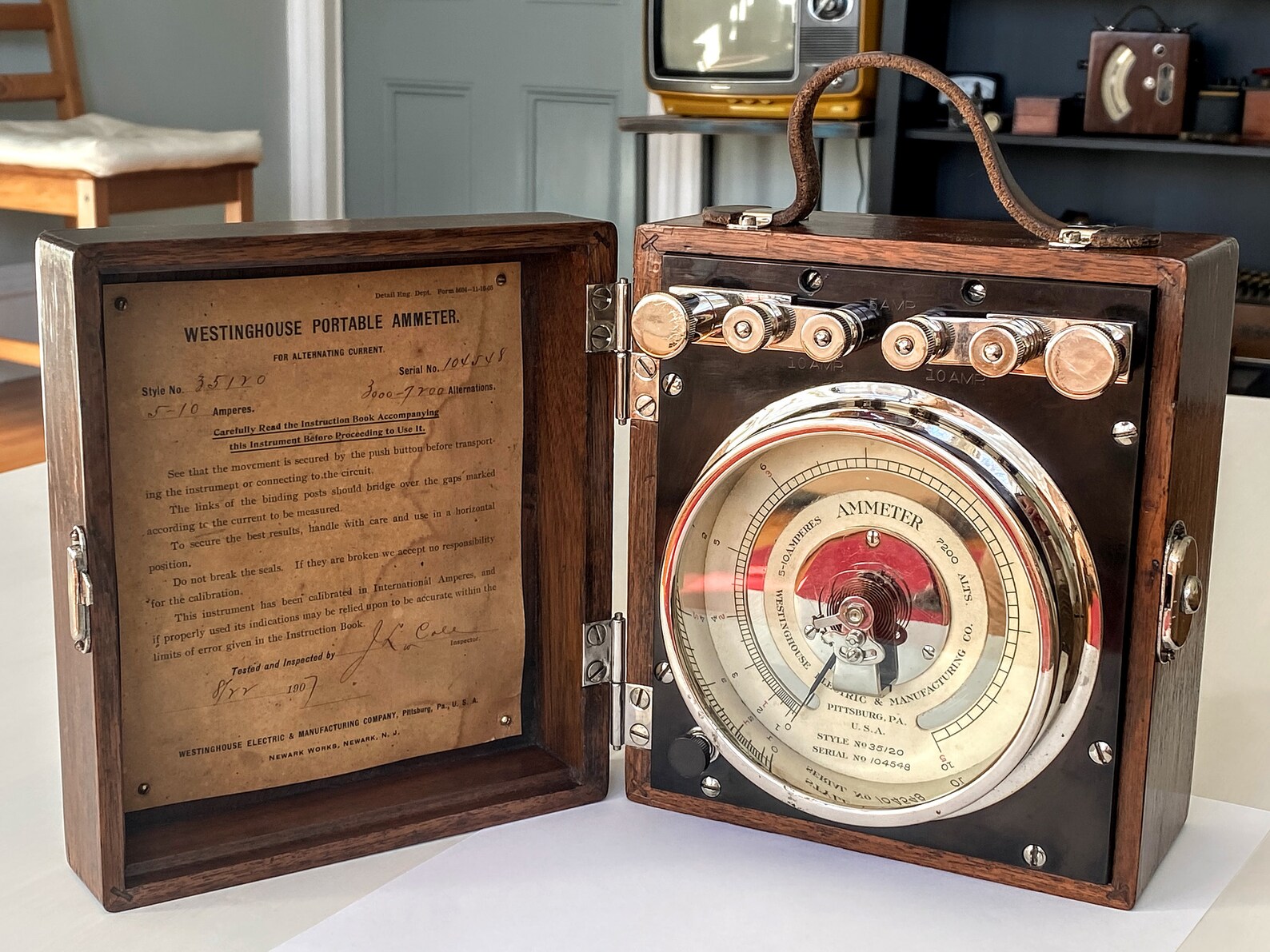 1907 Westinghouse Portable Ammeter for Alternating Current - Etsy