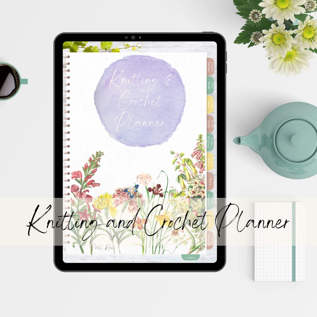 Patil Knit Knitting and Crochet Digital Planner PDF DIGITAL PLANNER ...
