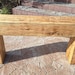 Console Table Made of Old Solid Wood Beams Joined in Dovetail. Rustic ...