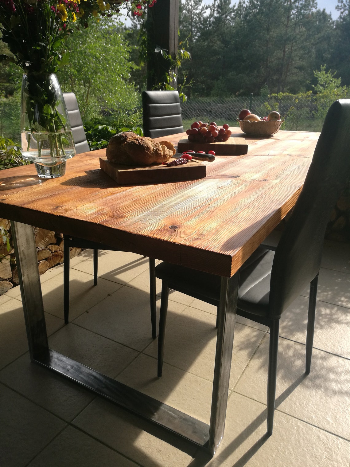 Table Made of Solid Wood. Rustic Table for Dining Room - Etsy