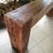 Console Table Made of Old Solid Wood Beams Joined in Dovetail. Rustic ...