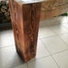 Console Table Made of Old Solid Wood Beams Joined in Dovetail. Rustic ...