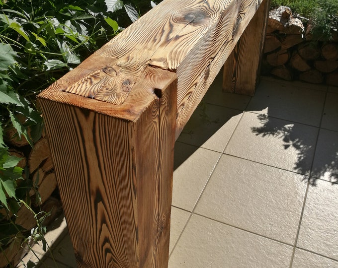 Modern Rustic Console Table Rich Walnut verified Etsy Seller - Etsy