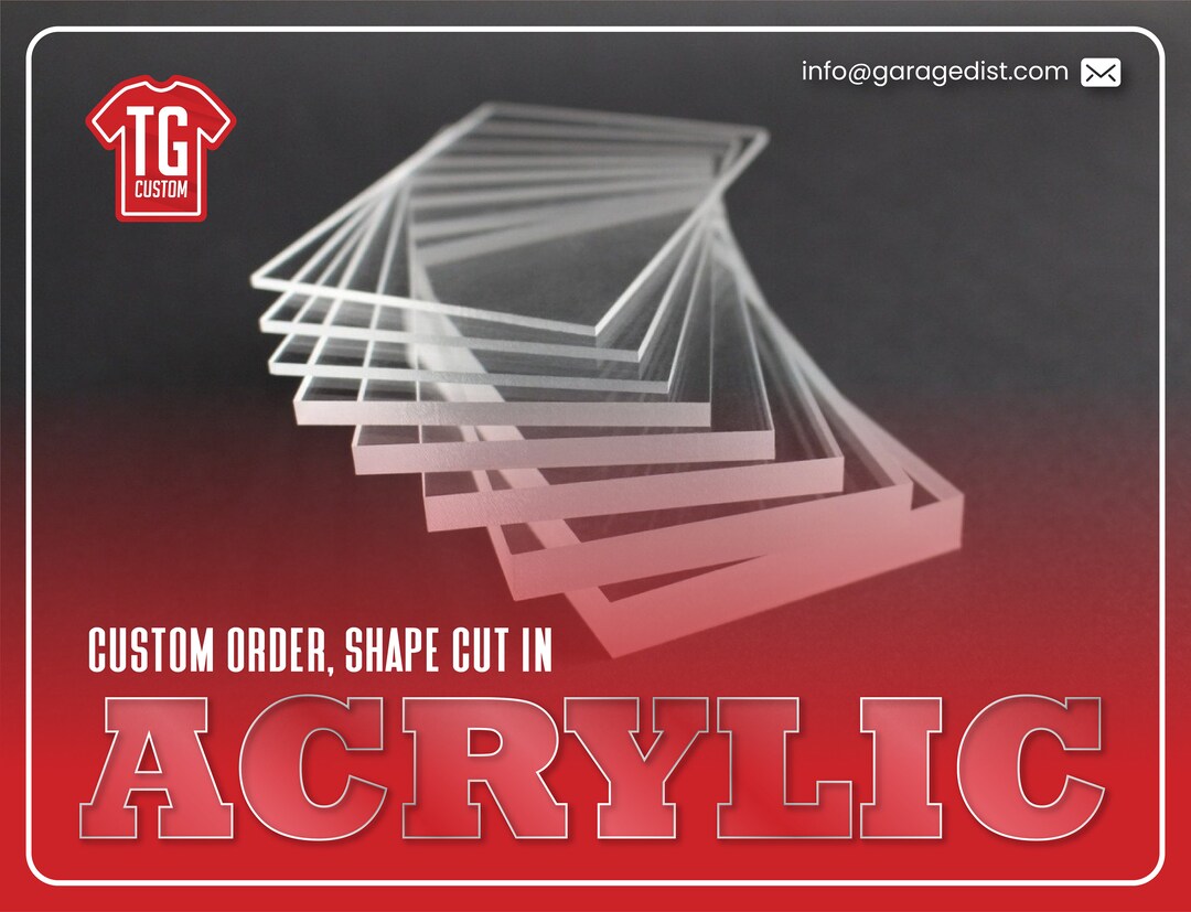 Large Shapes, CLEAR Custom Cut Acrylic, Custom Cutouts, Custom Acrylic ...