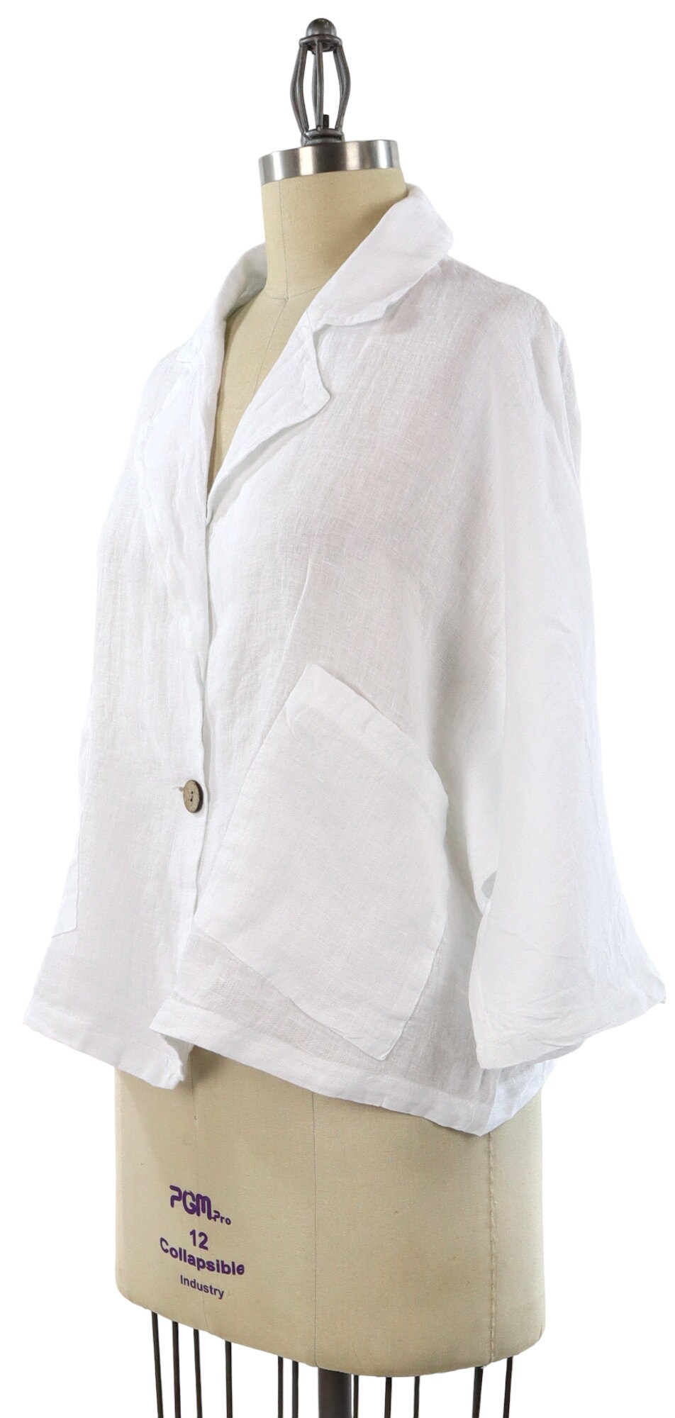 Linen Crop Jacket, Linen Women Short Jacket, Linen ONE Size Jacket ...