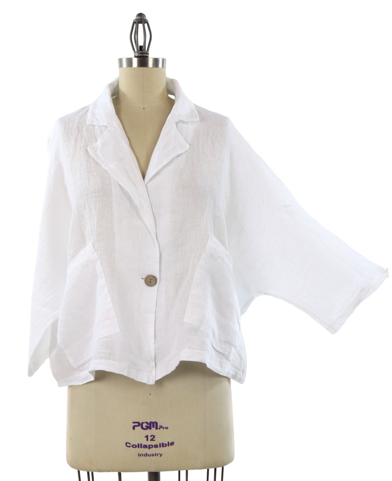 Linen Crop Jacket, Linen Women Short Jacket, Linen ONE Size Jacket ...