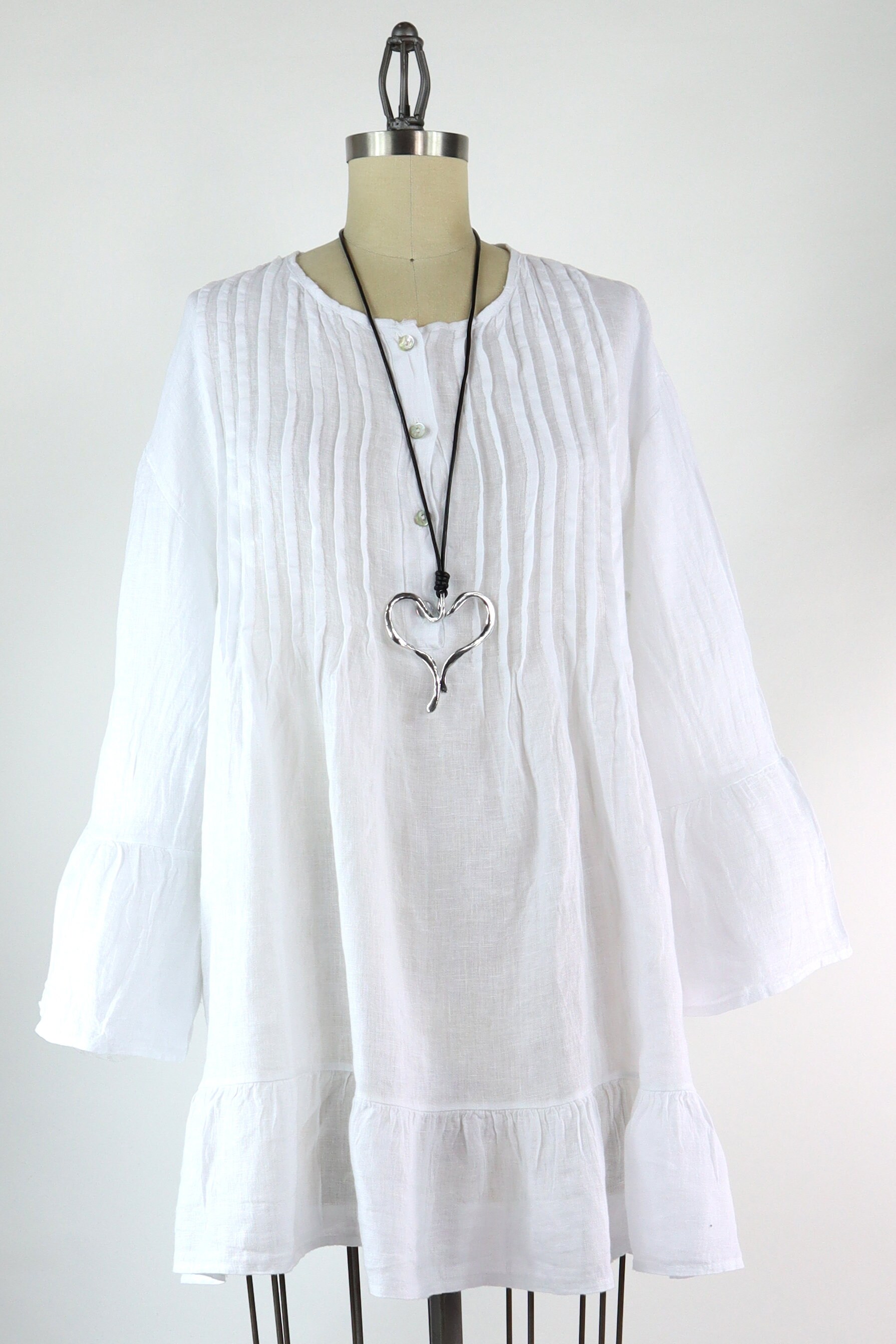 Linen Boho Tunic Tiered Linen Plus Size Tunic Women Linen - Etsy