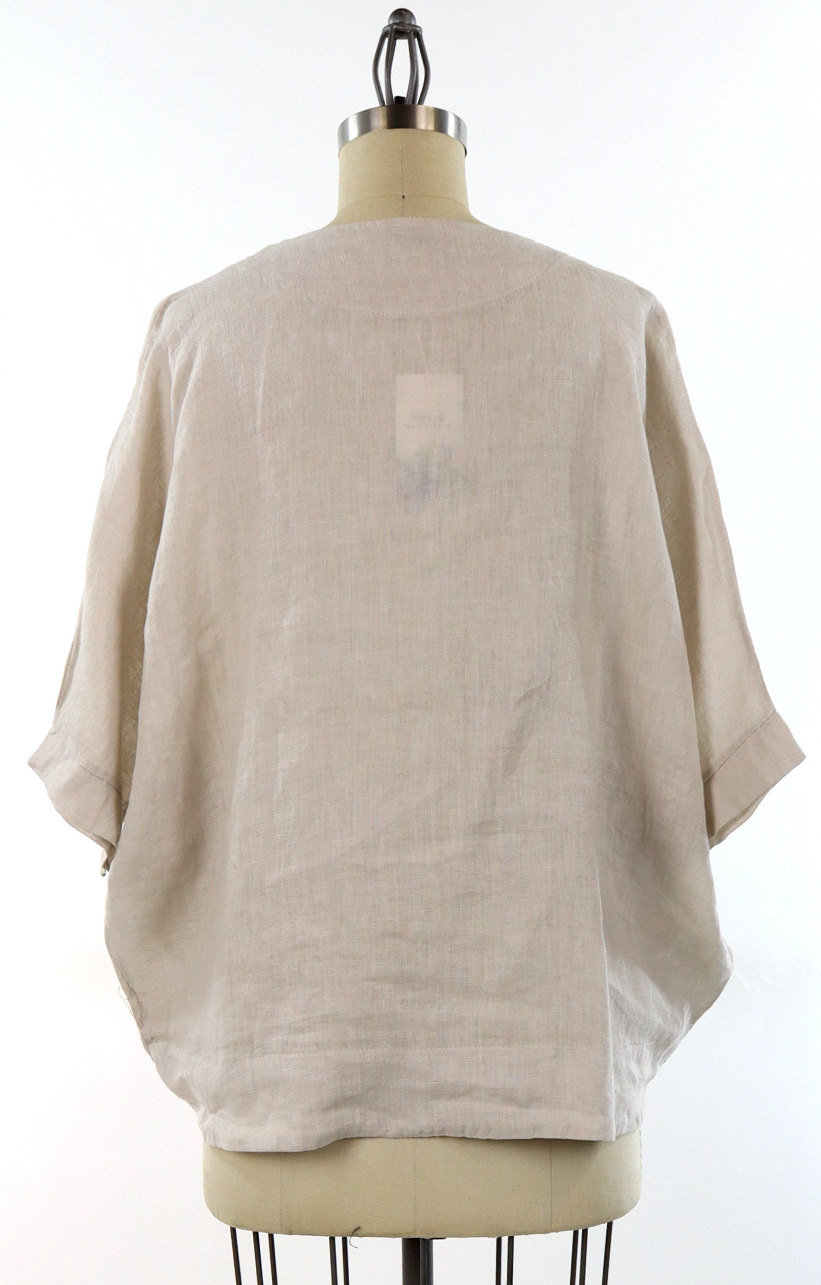 Pure Linen Tunic, Designer Linen Tunic, Washed Linen Tunic, One Size ...