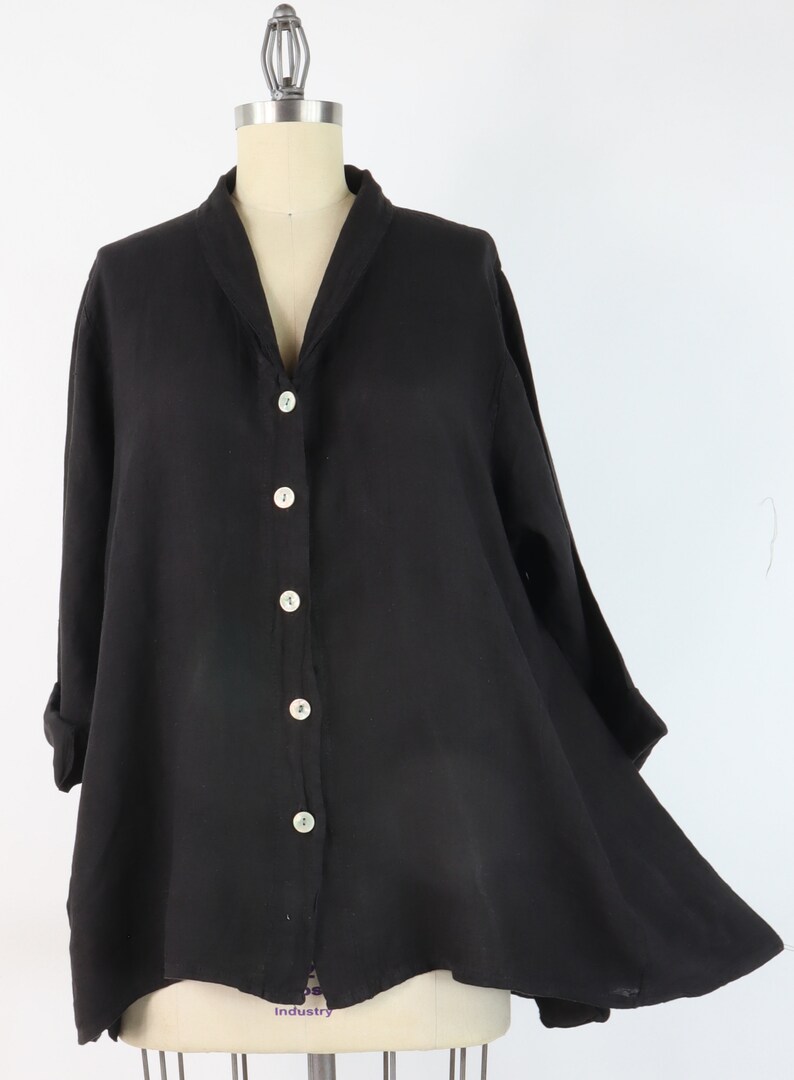 Washed Premium Linen One Size Tunic, Women Linen Tunic, Linen Summer ...