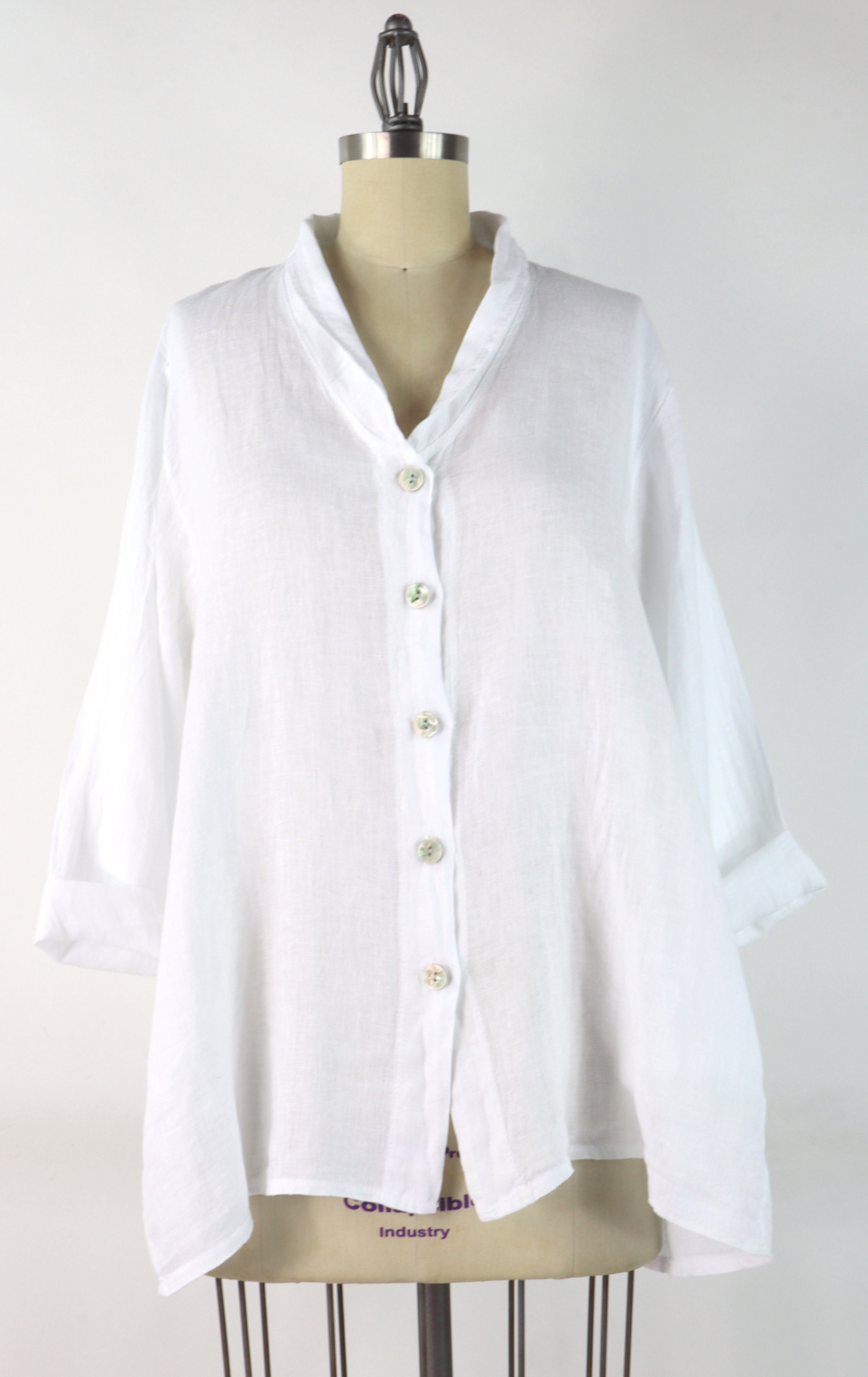 Washed Premium Linen One Size Tunic, Women Linen Tunic, Linen Summer ...