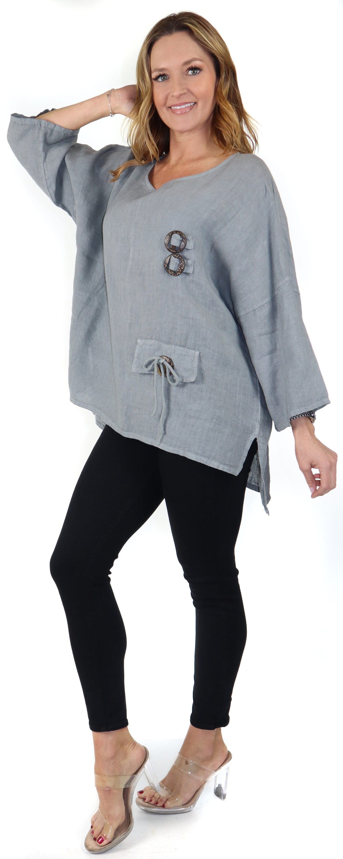 Plus Size Linen Tunic, Pure Linen Tunic, Designer Linen Tunic, Women ...