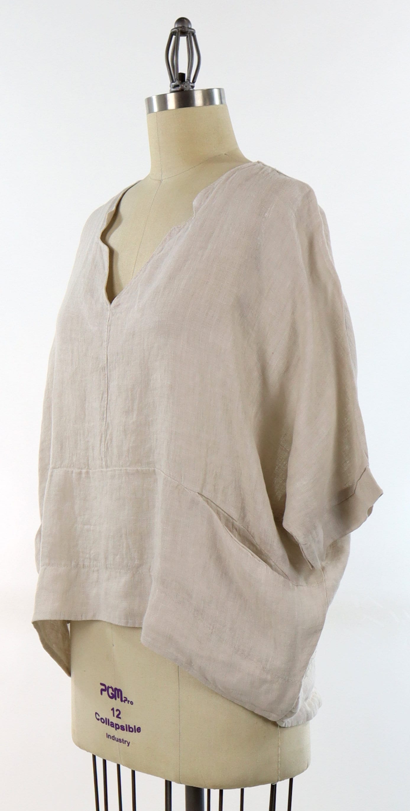 Pure Linen Tunic, Designer Linen Tunic, Washed Linen Tunic, One Size ...