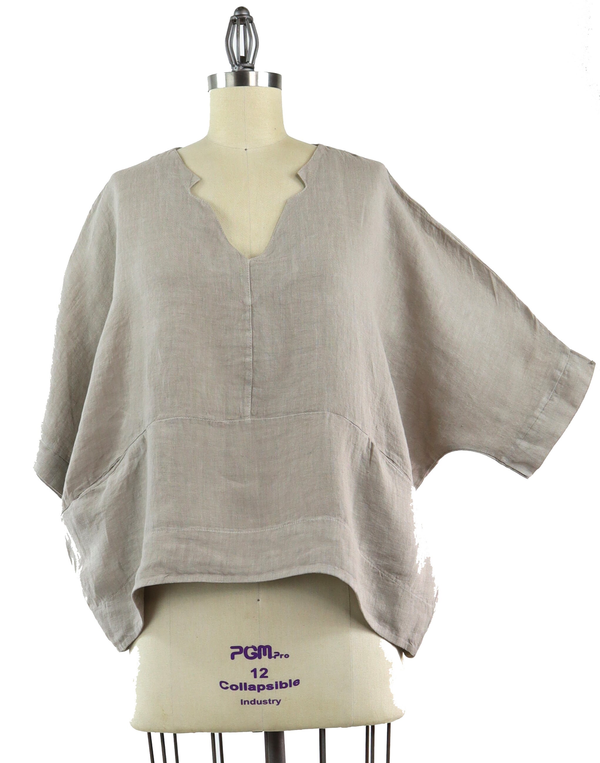 Pure Linen Tunic, Designer Linen Tunic, Washed Linen Tunic, One Size ...