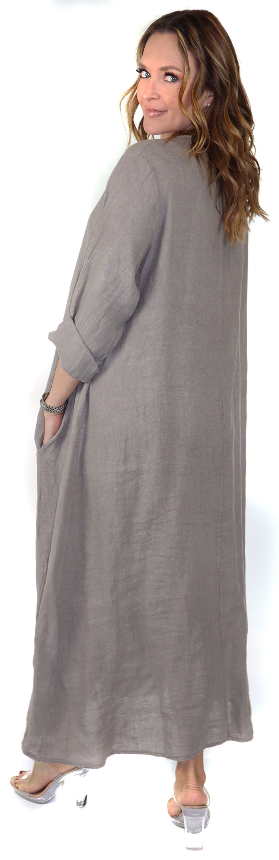 Swing Linen Dress Women Plus Size Dress Loose Fitting Linen - Etsy