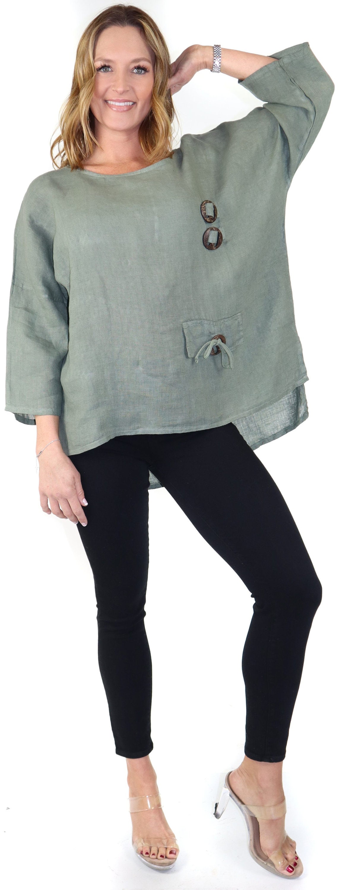 Plus Size Linen Tunic, Pure Linen Tunic, Designer Linen Tunic, Women ...