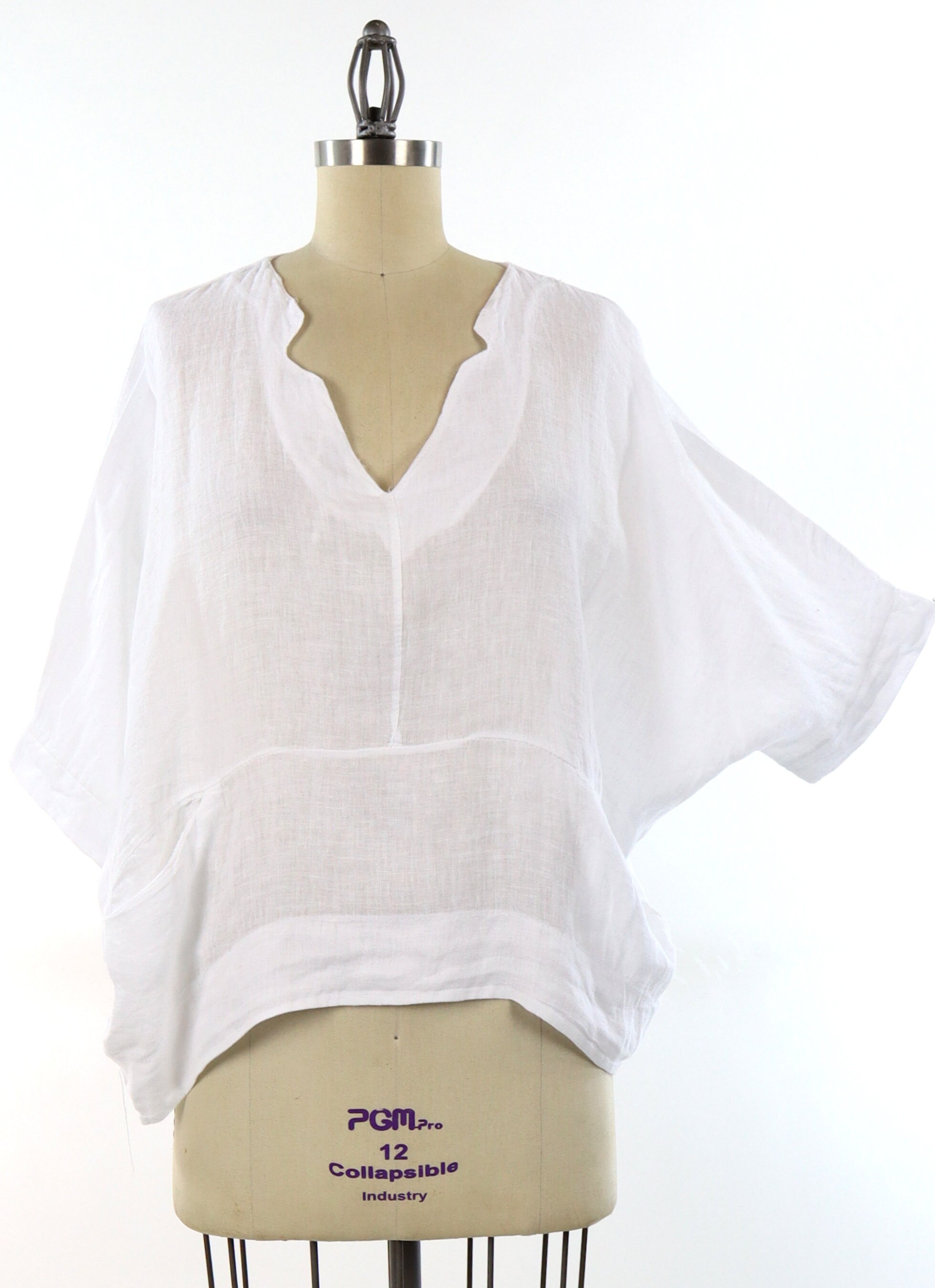Pure Linen Tunic, Designer Linen Tunic, Washed Linen Tunic, One Size ...