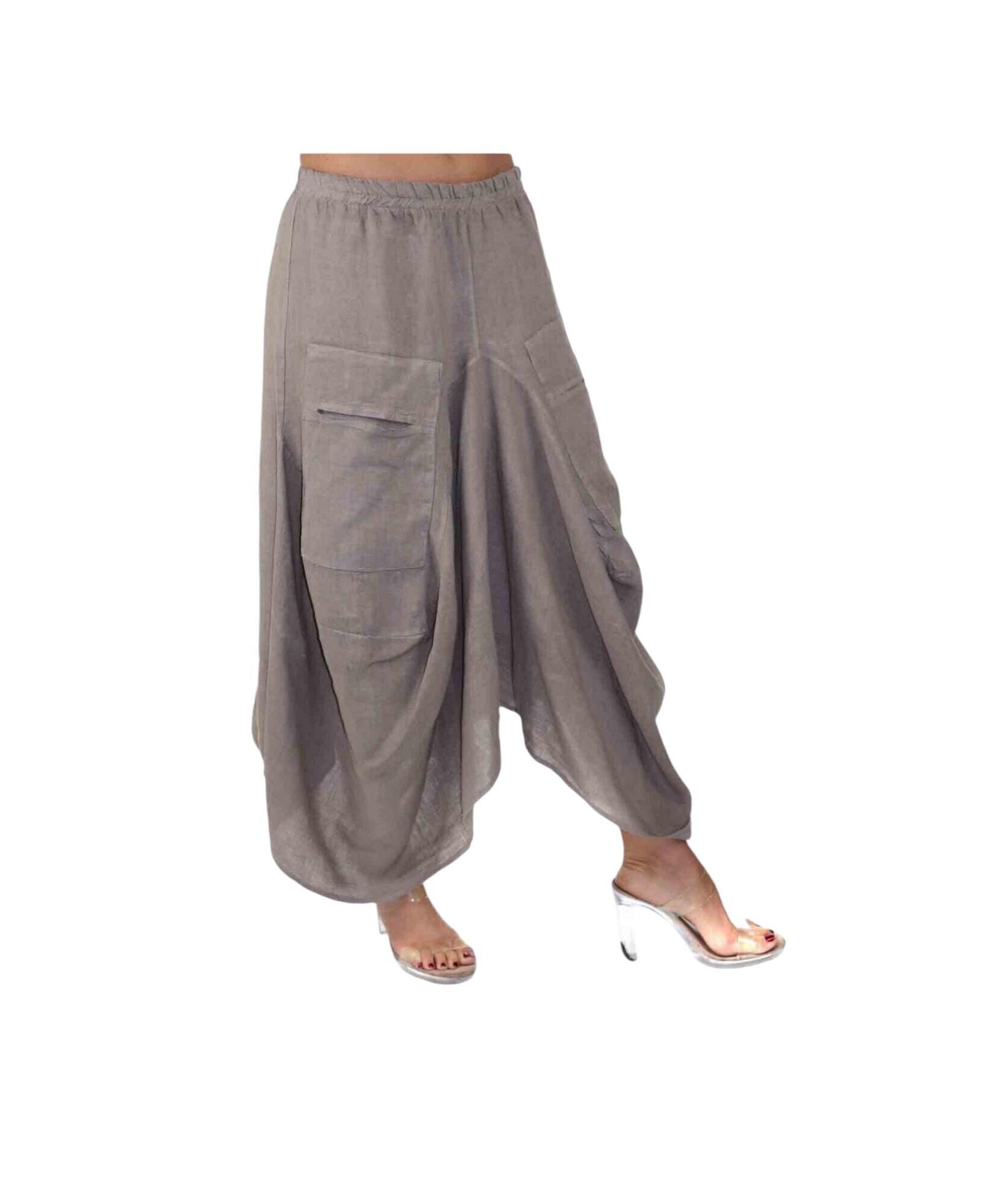 Quirky Linen Skirt, Lagen Look Linen Skirt, Summer Linen Skirt, Artsy ...