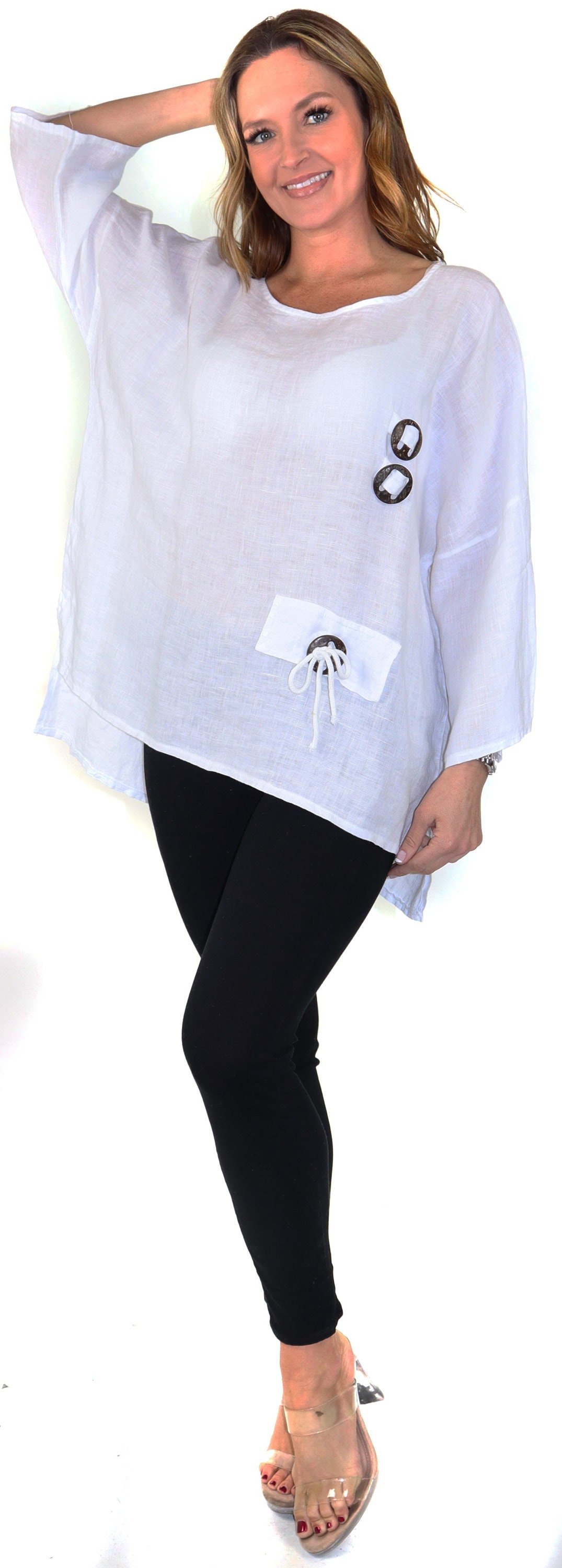 Plus Size Linen Tunic, Pure Linen Tunic, Designer Linen Tunic, Women ...