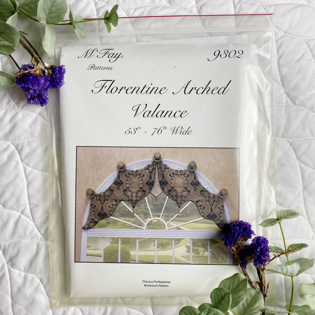 M’fay Patterns - Florentine Arched Valance - #9302 UNCUT - Etsy