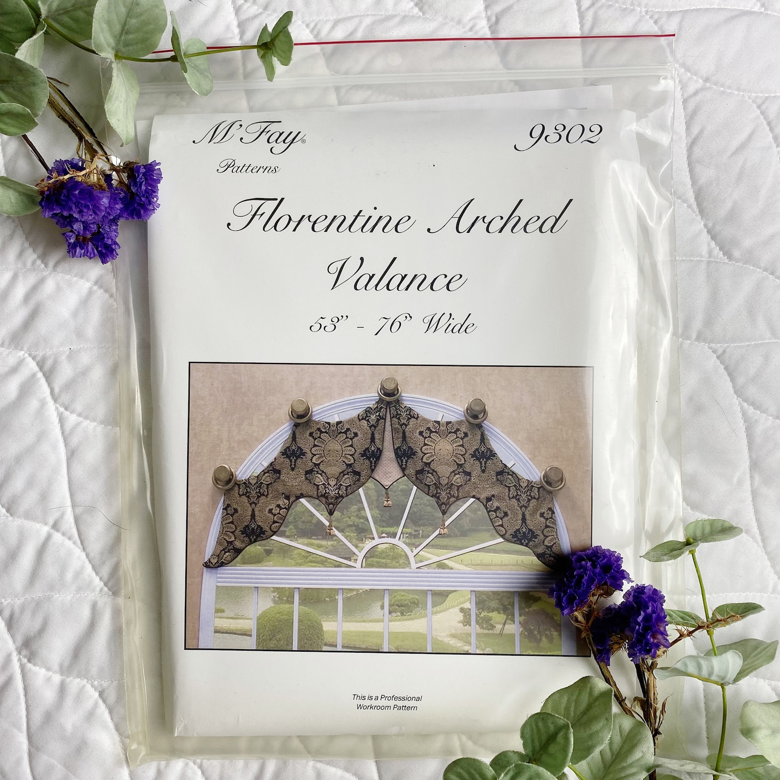M’fay Patterns - Florentine Arched Valance - #9302 UNCUT - Etsy