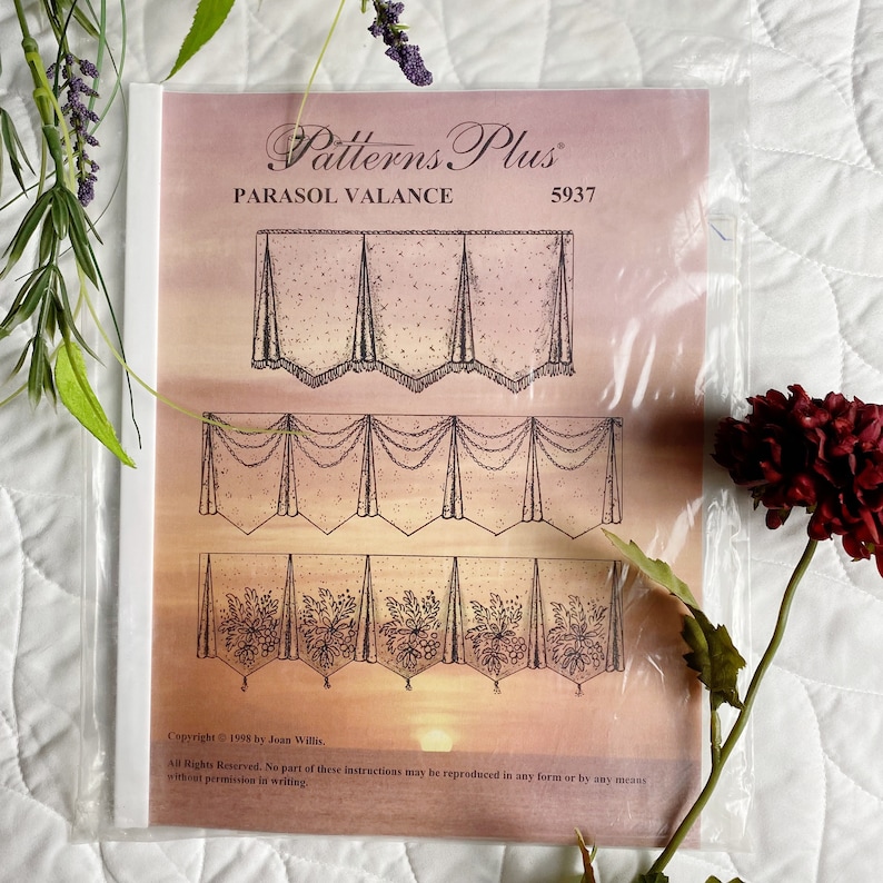 Patterns Plus - Parasol Valance - #5937 UNCUT - Etsy