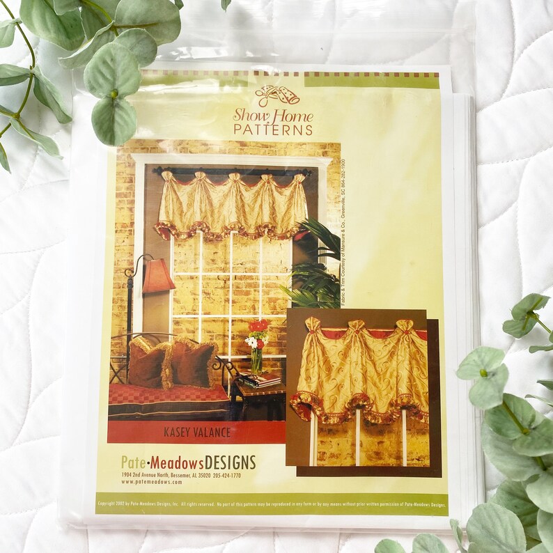 Show Home Patterns Kasey Valance Pate Meadows Designs - Etsy